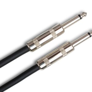 Hosa SKJ-610 1/4" TS to 1/4" TS Speaker Cable, 10 Feet, Black