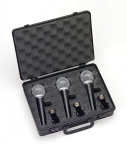 samson r21 dynamic vocal microphone - 3-pack with case