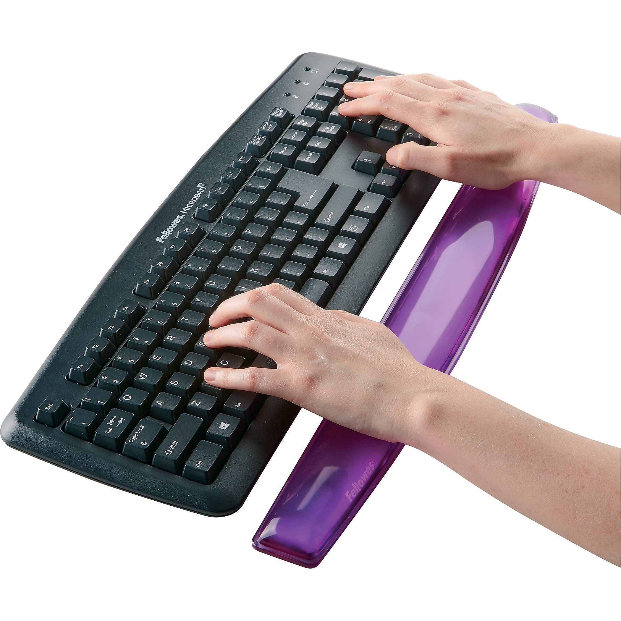 Fellowes Gel Crystals Wrist Rest, Purple (91437)