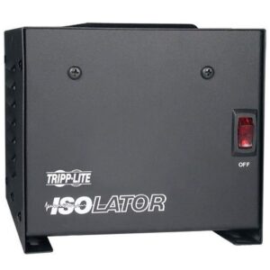 tripp lite is500 isolation transformer 500w surge 120v 4 outlet 6 feet cord taa gsa