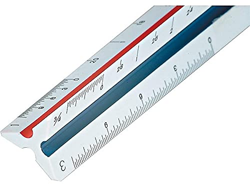 Staedtler Triangular Scale Engineers Ruler, 12 Inch, 98718-34BK