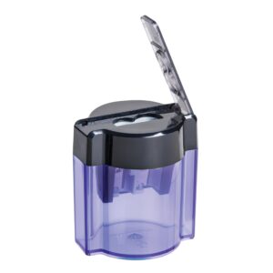 staedtler metal double hole sharpener with oval tub, 512 300sbk