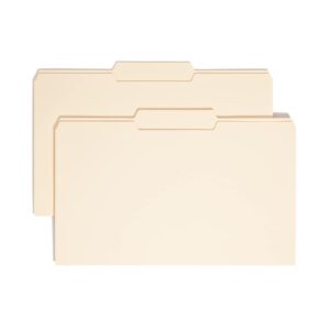 Smead File Folder, 1/3-Cut Tab, Center Position, Legal Size, Manila, 100 per Box (15332)