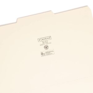 Smead File Folder, 1/3-Cut Tab, Center Position, Legal Size, Manila, 100 per Box (15332)