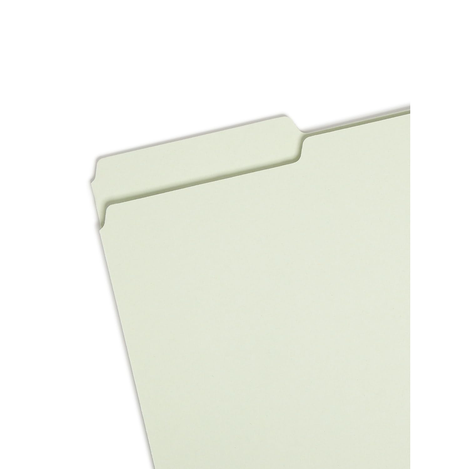 Smead Pressboard File Folder, 1/3-Cut Tab, 1" Expansion, Legal Size, Gray/Green, 25 per Box (18230)