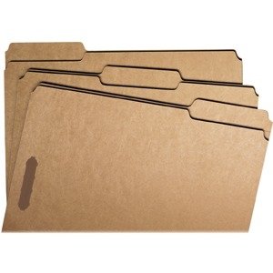 Smead Fastener File Folder, 2 Fasteners, Reinforced 1/3-Cut Tab, Legal Size, Kraft, 50 per Box (19837)