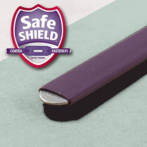 Smead Pressboard Fastener File Folder with SafeSHIELD Fasteners, 2 Fasteners, 1/3-Cut Tab, 1" Expansion, Legal Size, Gray/Green, 25 per Box (19931)