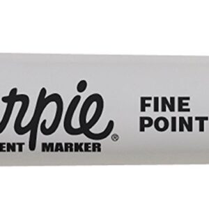 Sharpie Permanent Markers, Fine Point, Green, 12 Count