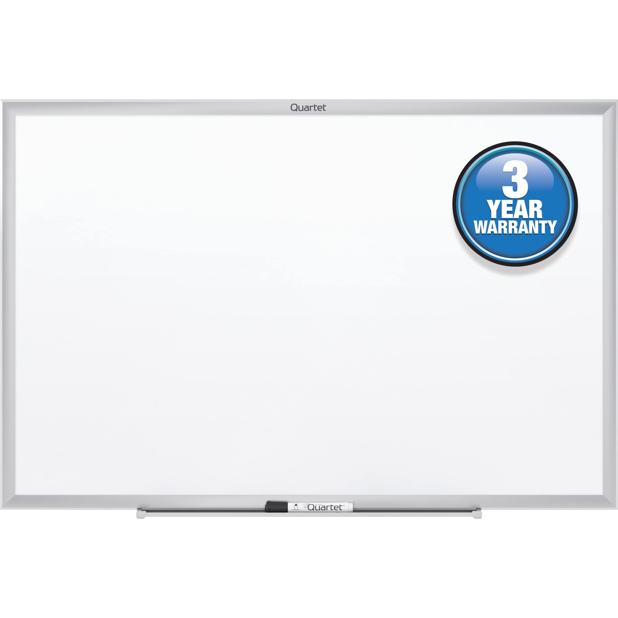 Quartet Whiteboard, Non-Magnetic Dry Erase White Board, 8' x 4', Total Erase, Silver Aluminum Frame (S538)