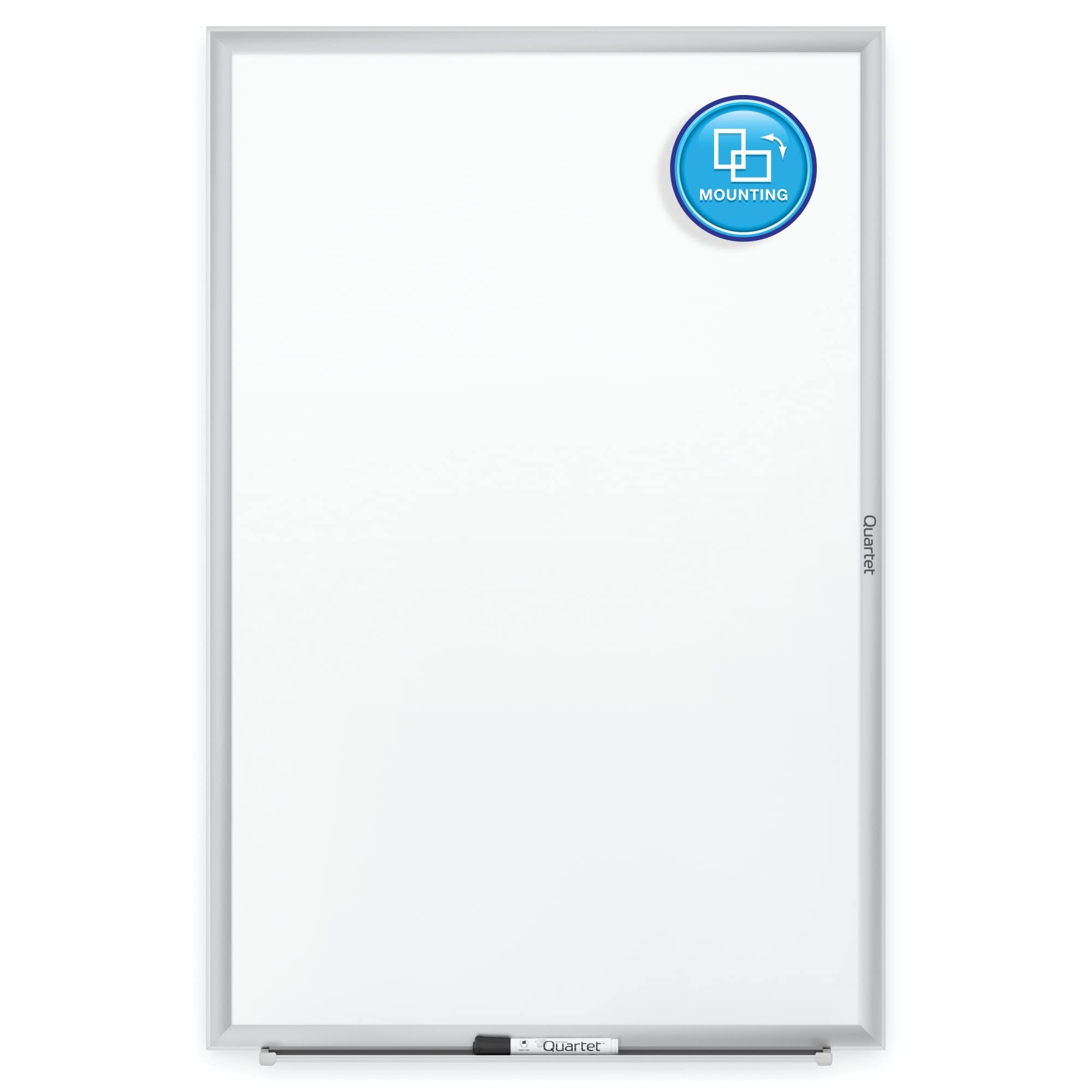 Quartet Whiteboard, Non-Magnetic Dry Erase White Board, 8' x 4', Total Erase, Silver Aluminum Frame (S538)