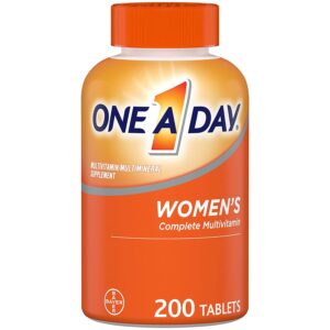 one a day women’s multivitamin, supplement with vitamin a, c, d, e and zinc for immune health support, b12, biotin, calcium & more, tablet 200 count