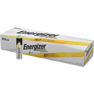 energizer en91 industrial alkaline battery, aa, 24/bx