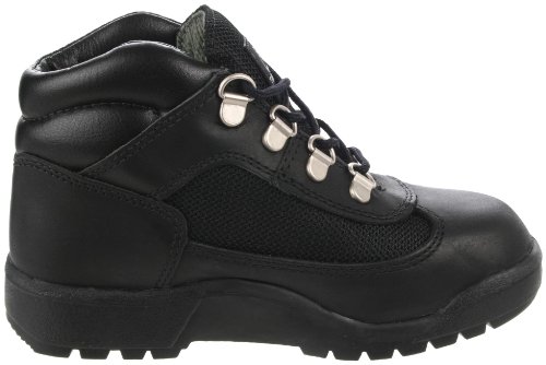 Timberland Euro Hiker Leather and Fabric Boot (Toddler/Little Kid/Big Kid),Black,3.5 M US Big Kid