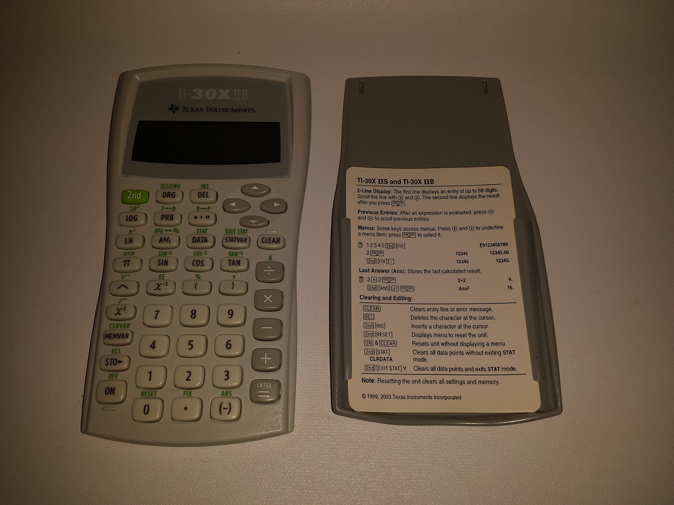 Texas Instruments TI-30XIIB Scientific Calculator