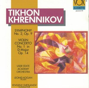 khrennikov: symphony no. 2, op. 9 / violin concerto no. 1 in d, op. 14