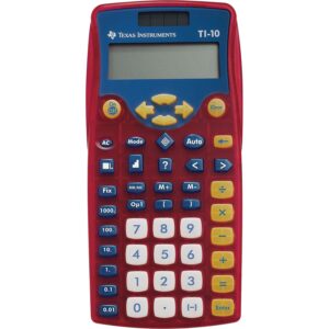 texas instruments ti10tk 2-line calculator with large keys