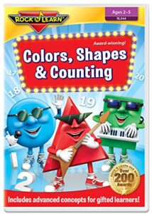 colors, shapes & counting dvd by rock 'n learn