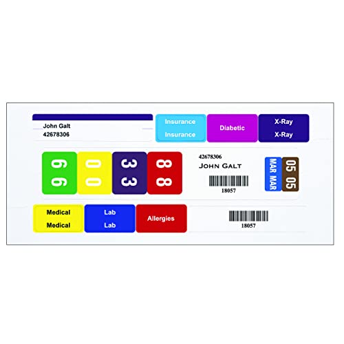 Smead Smartstrip Labels, Refill Pack, End Tab Labels, Ink-Jet Printer (66006)