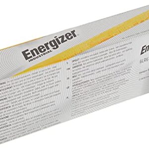 Energizer Industrial 9 Volt Batteries, Alkaline 9v Battery (12 Count)