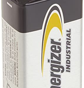 Energizer Industrial 9 Volt Batteries, Alkaline 9v Battery (12 Count)