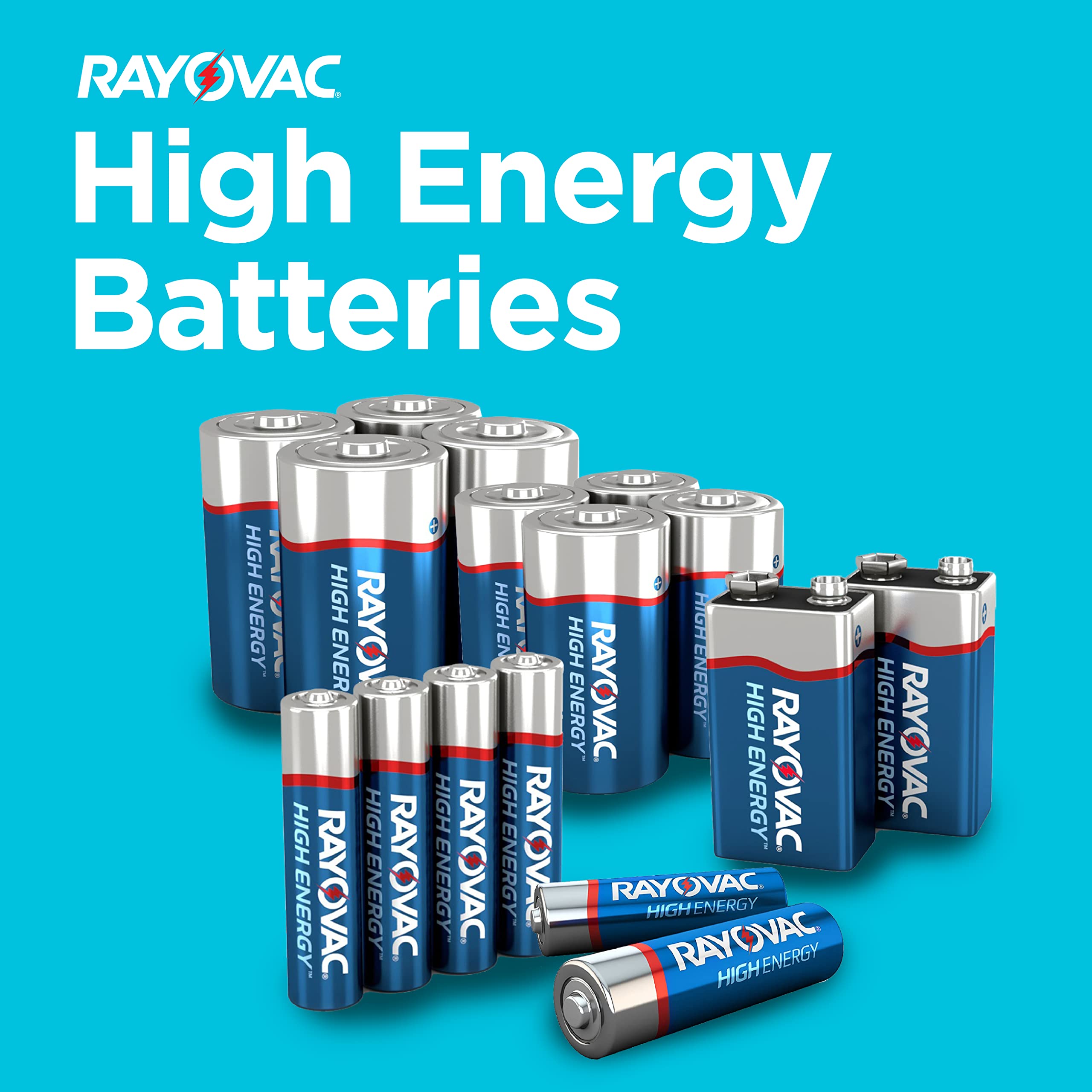 Rayovac AA Batteries, Double A Battery Alkaline, 12 Count