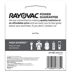 Rayovac AAA Batteries, Triple A Battery Alkaline, 12 Count