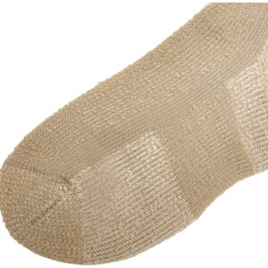 Thorlos Women's KX Hiking Thick Padded Crew Sock, Khaki, Large