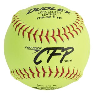 dudley 12" cfp leather fastpitch softball-12 pack