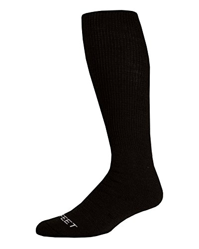 Pro Feet Multi-Sport Cushioned Tube Socks Acrylic, Black, Medium 9-11