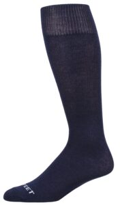 pro feet polyester multi-sport tube socks, navy, large