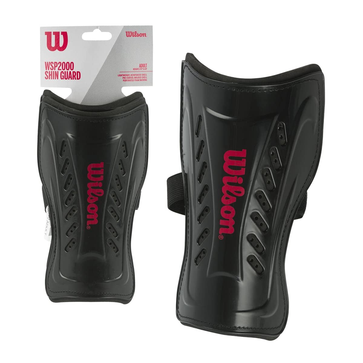 Wilson Soccer Shinguards - Adult Size, Black