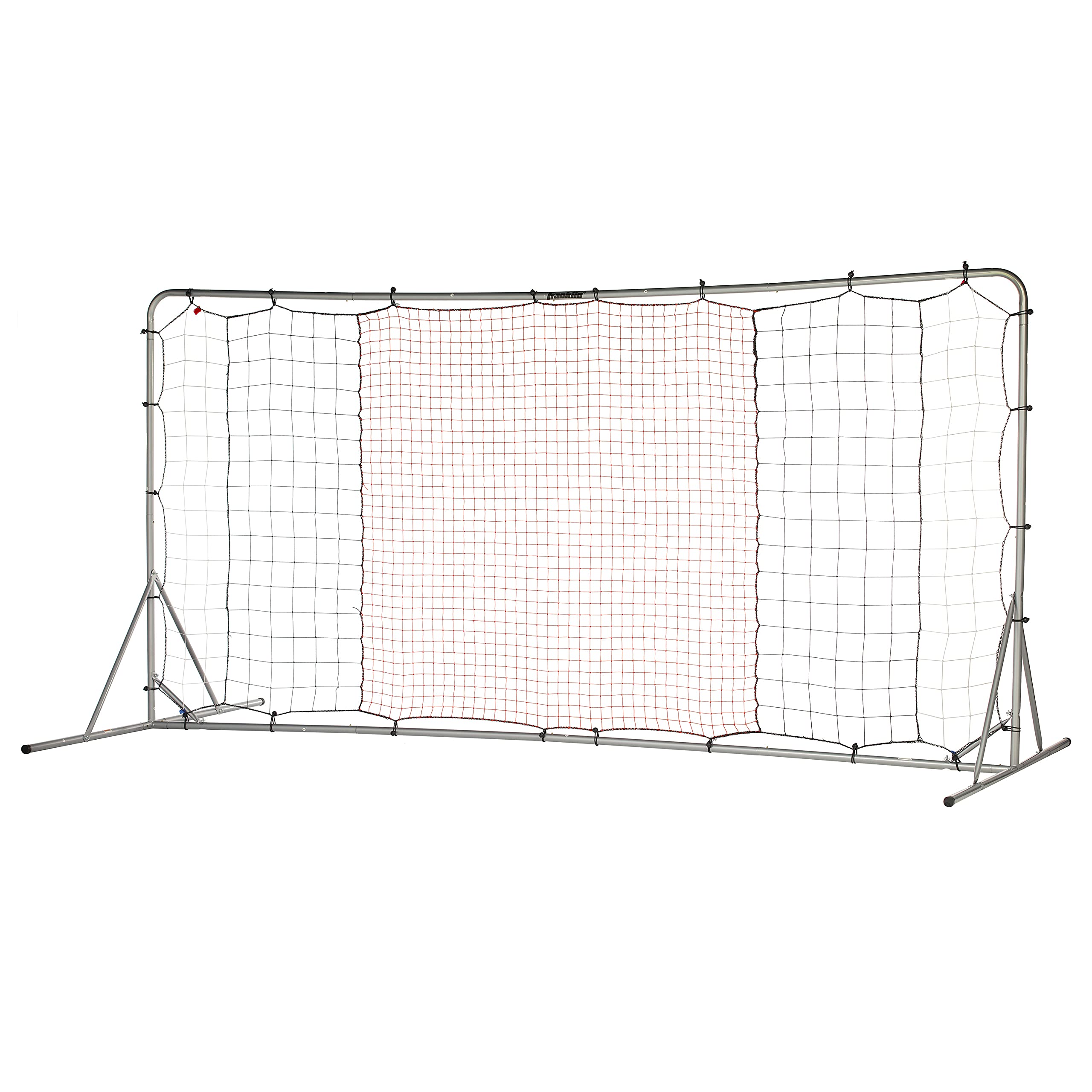 Franklin Sports Soccer Rebounder - Tournament Steel Soccer Rebounding Net - Perfect For Backyard Soccer Practice and Soccer Training - 12'x6' Soccer Bounce Back Rebounder - Silver