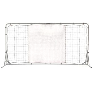 Franklin Sports Soccer Rebounder - Tournament Steel Soccer Rebounding Net - Perfect For Backyard Soccer Practice and Soccer Training - 12'x6' Soccer Bounce Back Rebounder - Silver