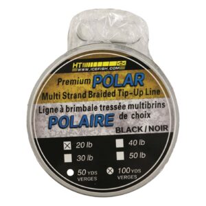 ht il-1020 polar no. 20 ice braided line, 100-yard