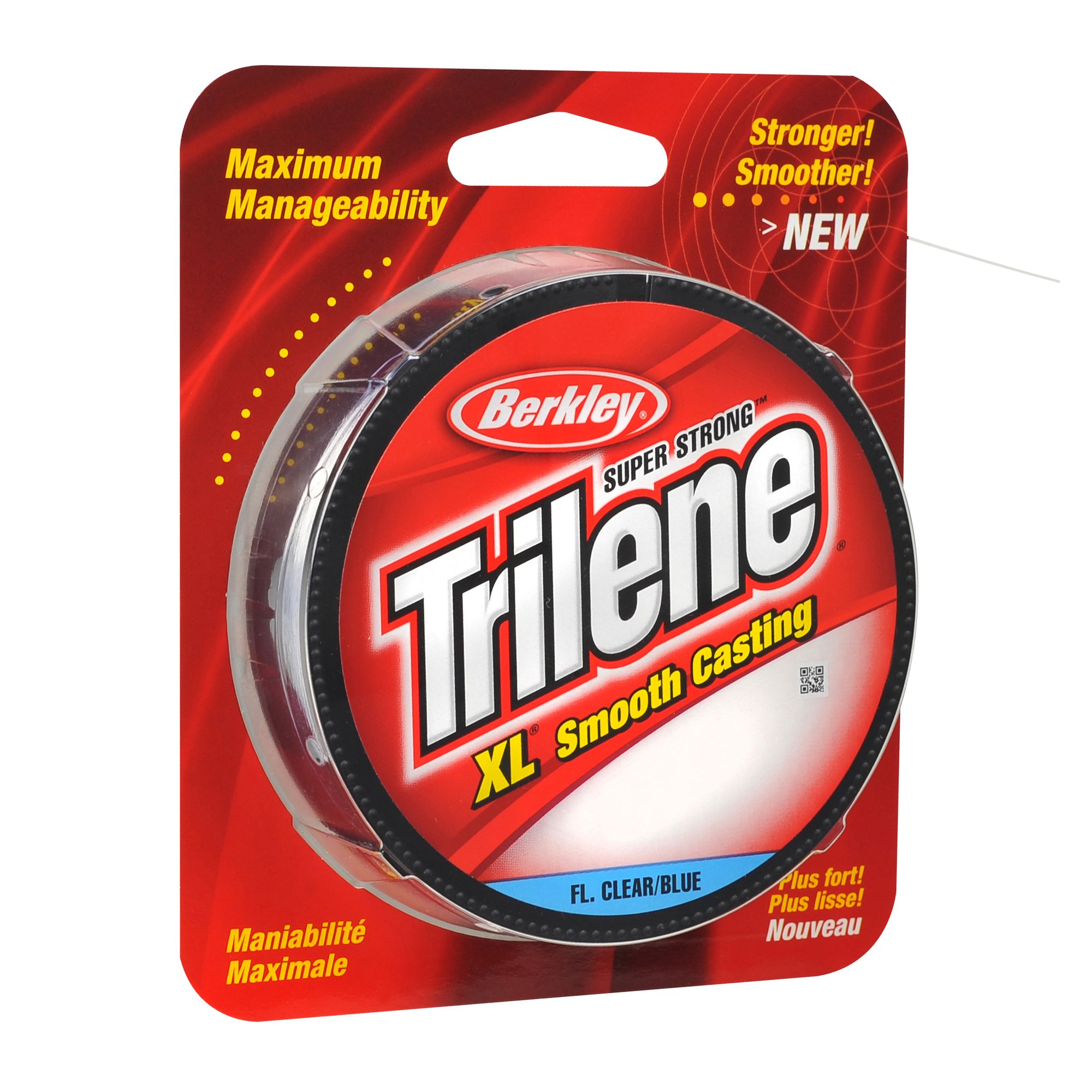 Berkley Trilene® XL®, Fluorescent Clear/Blue, 4lb | 1.8kg, 110yd | 100m Monofilament Fishing Line, Suitable for Freshwater Environments