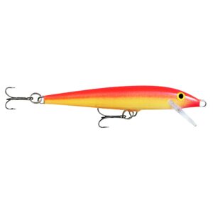 rapala original floater 09 fishing lure, 3.5-inch, gold fluorescent red