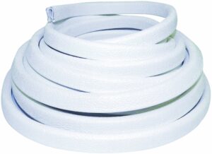 taco metals flex trim wh 1/4 x 1/2 25', white (v30-1008w25-1)