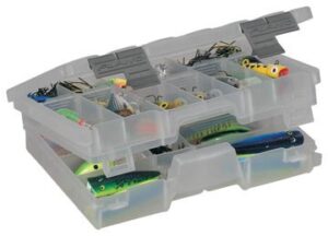 plano two tier tackle box (medium), transparent (4600-00)