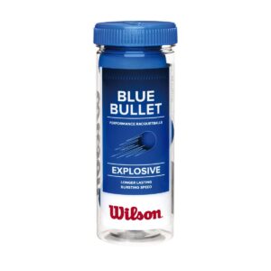 wilson blue bullet racket balls "3 balls per can"