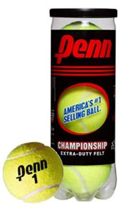 penn championship extra-duty felt tennis balls can - 3 count per can