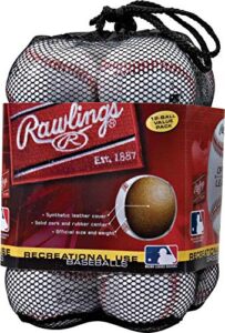 rawlings | official league recreational use practice baseballs | youth | bag of 12 | olb3bag12 | 12 count