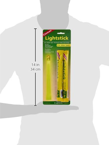 Coghlan's Lightsticks, Yellow, 2-Pack