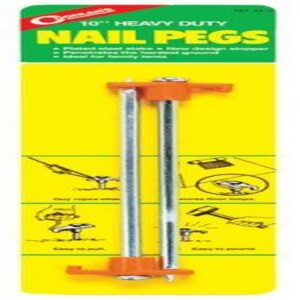 coghlan's nail tent pegs, 10-inch, 2-pack