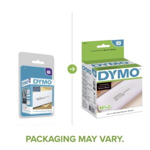 DYMO Authentic LW Mailing Address Labels for LabelWriter Label Printers, White, 1-1/8'' x 3-1/2'', 2 Rolls of 260 (30572)