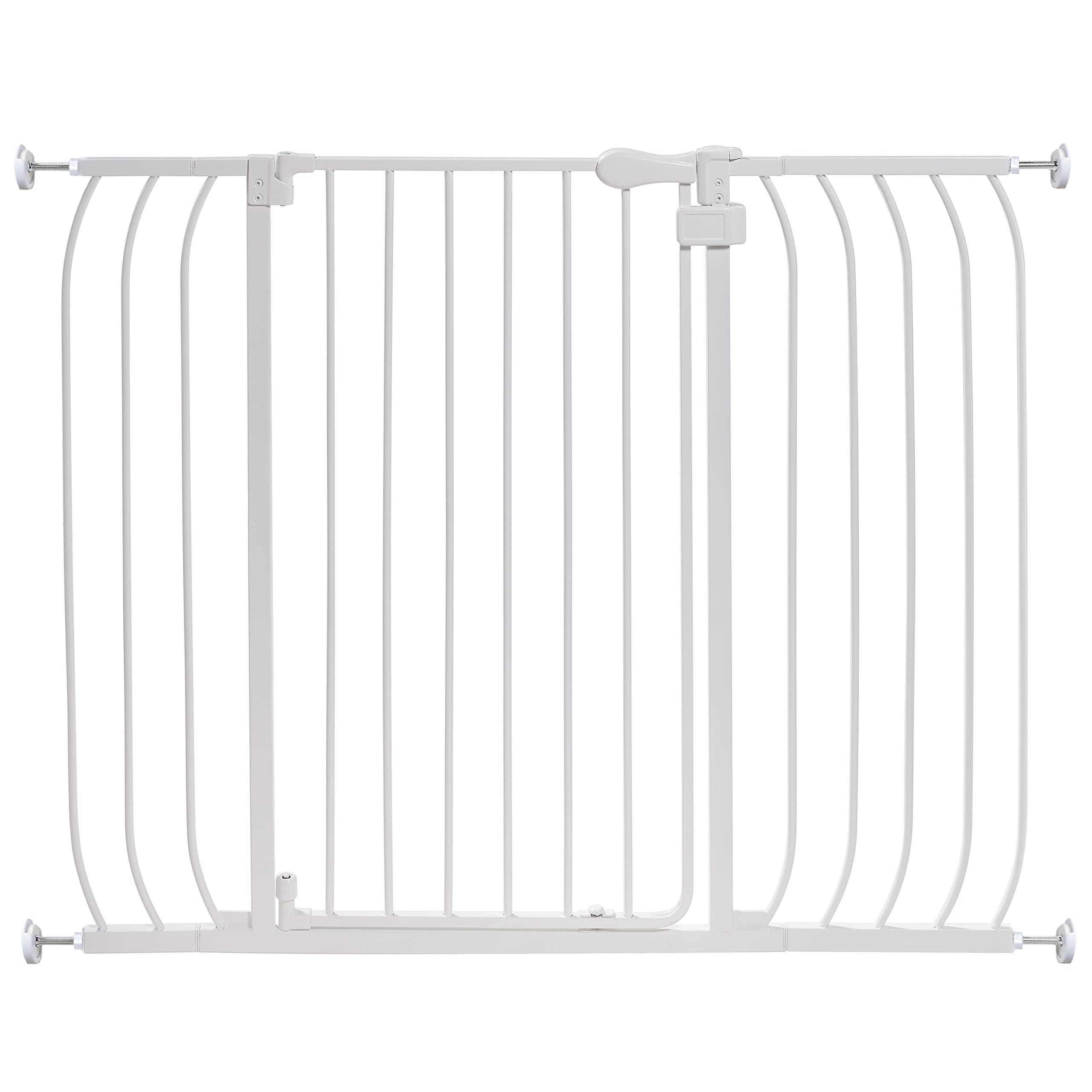 Summer Infant Multi-Use Extra Tall Walk-Thru Baby Gate, Metal, White Finish – 36” Tall, Fits Openings up to 29” to 48” Wide, Baby and Pet Gate for Doorways and Stairways