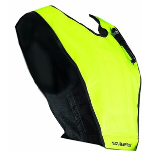 scubapro cruiser adult diving vest, yellow/black (small)