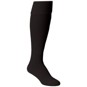 twin city team sock solid adult shoe size 6-9 black