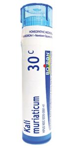 boiron kali muriaticum 30c, 80 pellets, homeopathic medicine for nasal congestion