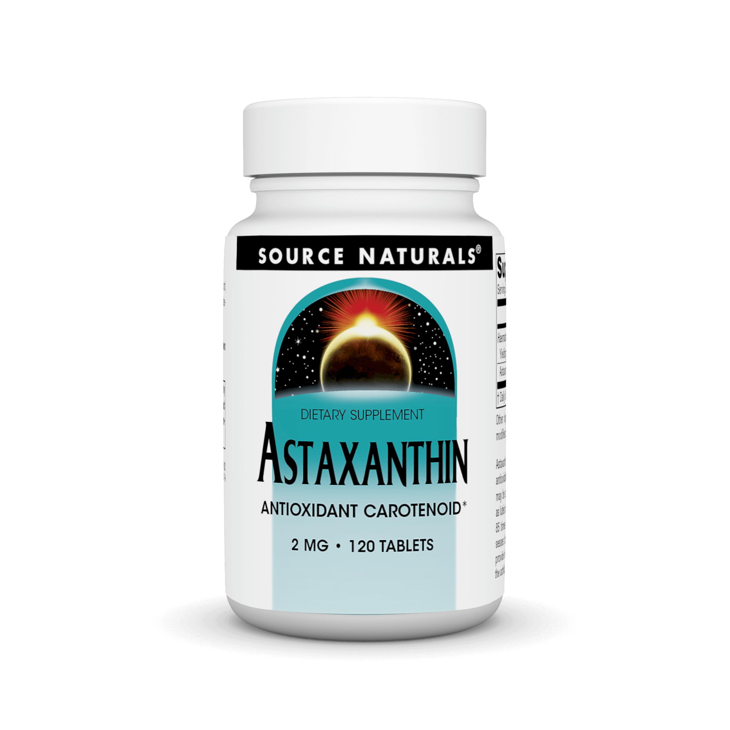 Source Naturals Astaxanthin, Antioxidant Carotenoid, 2mg - 120 Tablets