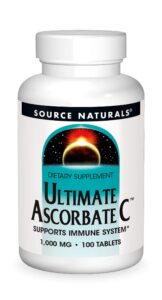 source naturals ultimate ascorbate c - vitamin c - 2000 mg supports immune system - 100 tablets